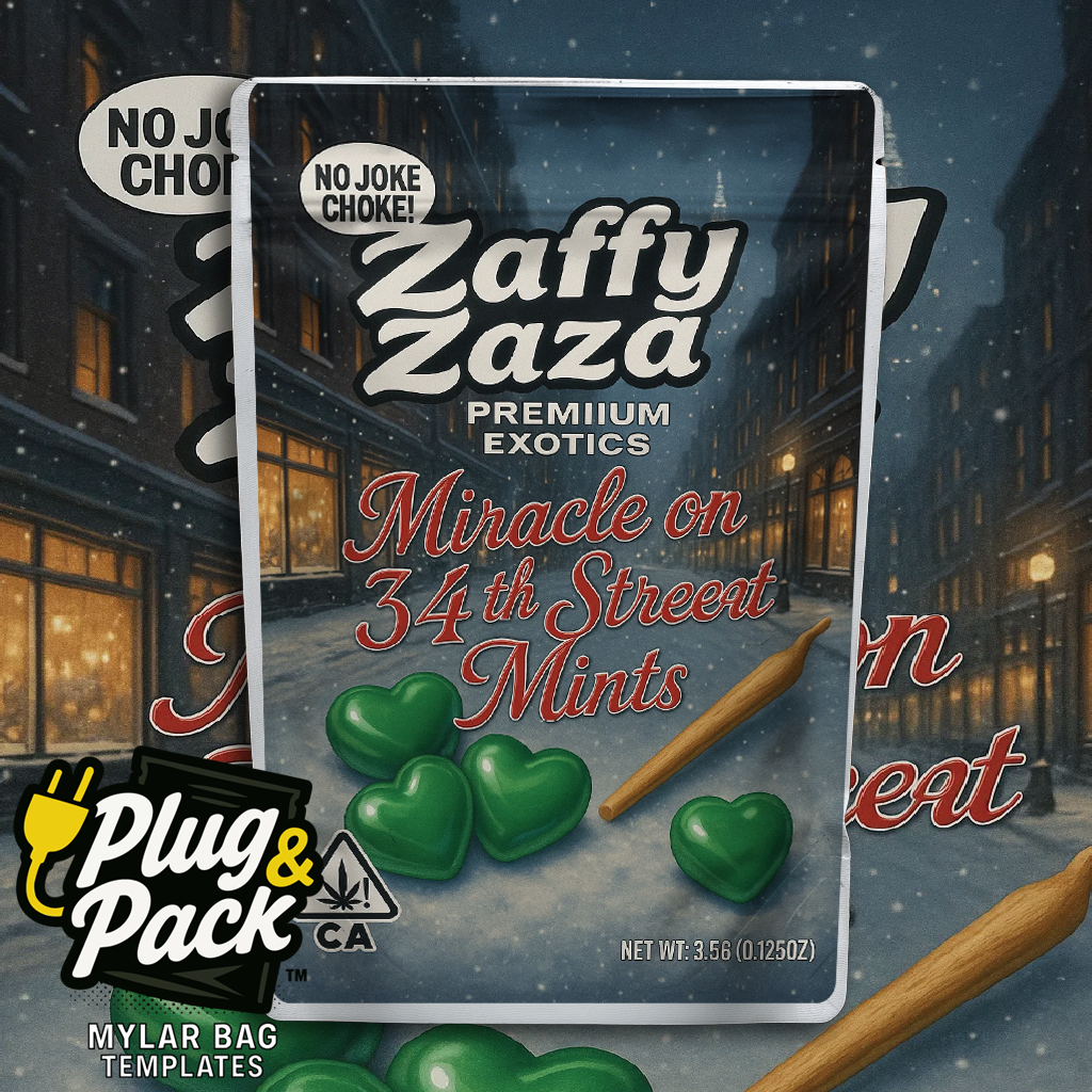 Zaffy Zaza Miracle Mints (Digital Bag Template) – JRob Design