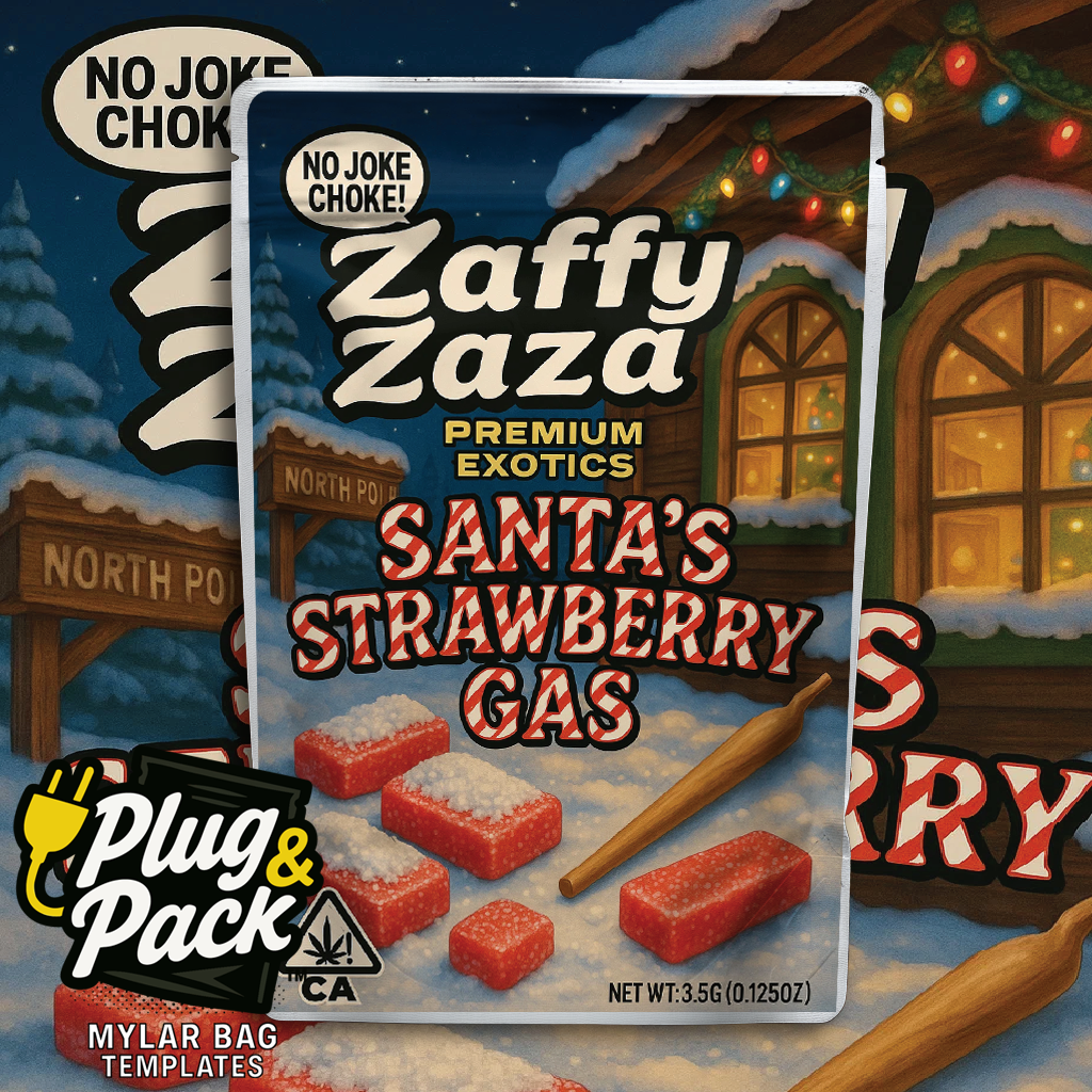 Zaffy Zaza Strawberry Gas (Digital Bag Template) – JRob Design