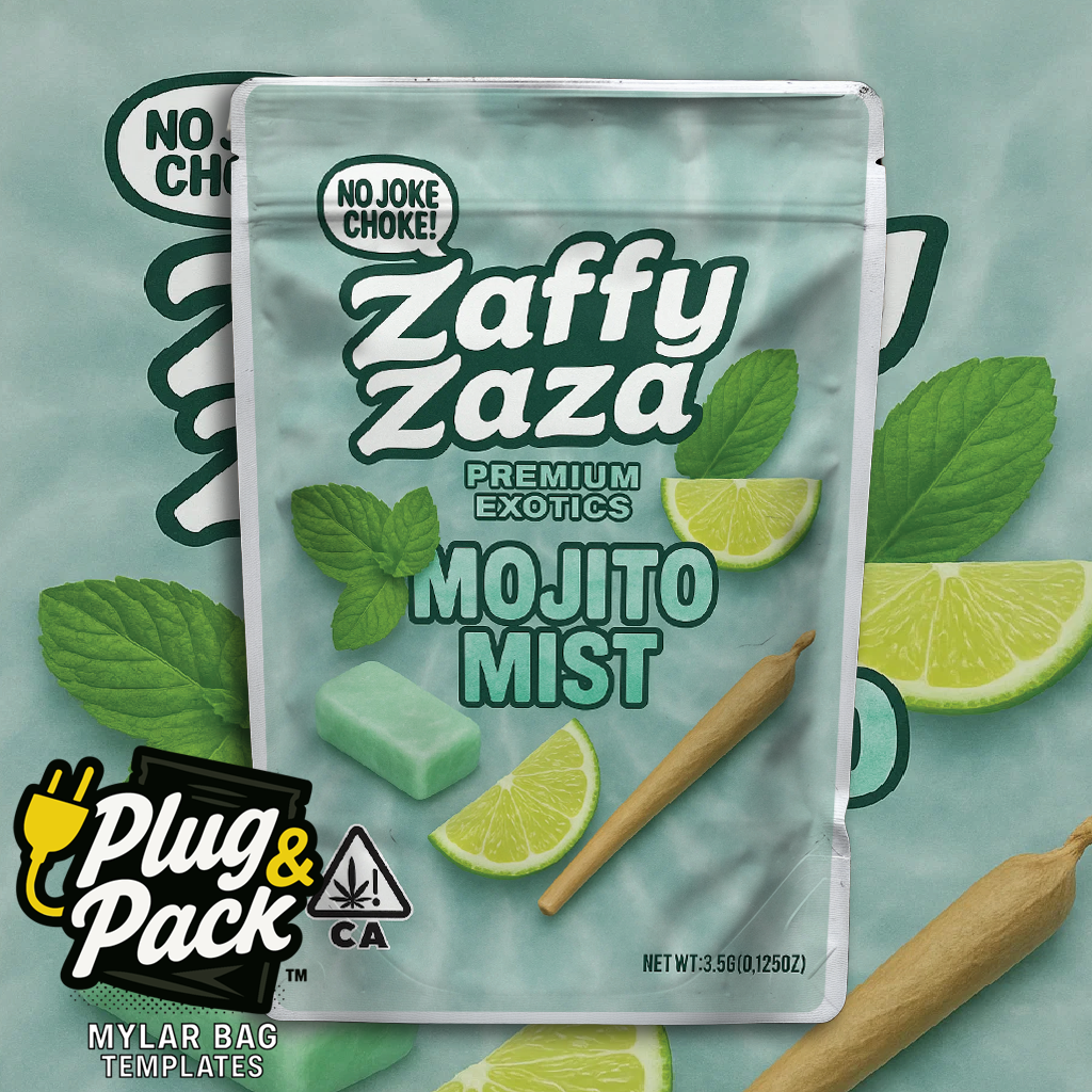Zaffy Zaza Mojito Mist (Digital Bag Template) – JRob Design