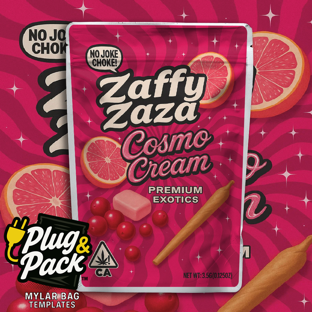 Zaffy Zaza Cosmo Cream (Digital Bag Template) – JRob Design