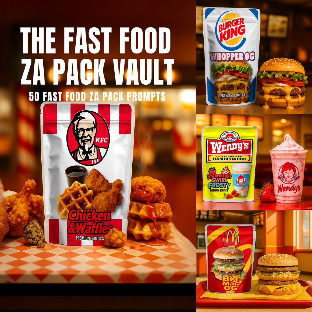 The Fast Food Za Pack Vault (Digital E-Book) – JRob Design
