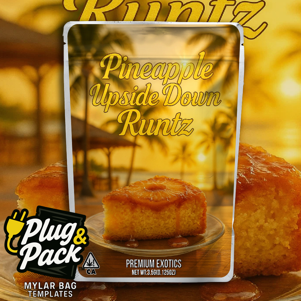 Pineapple Upside Down Runtz (Digital Bag Template) – JRob Design