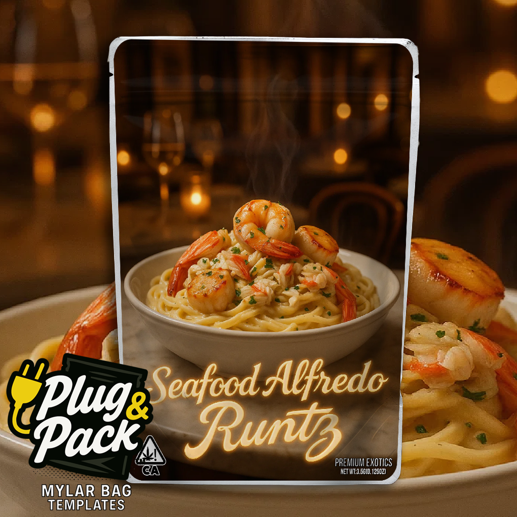 Seafood Alfredo Runtz (Digital Bag Template) – JRob Design