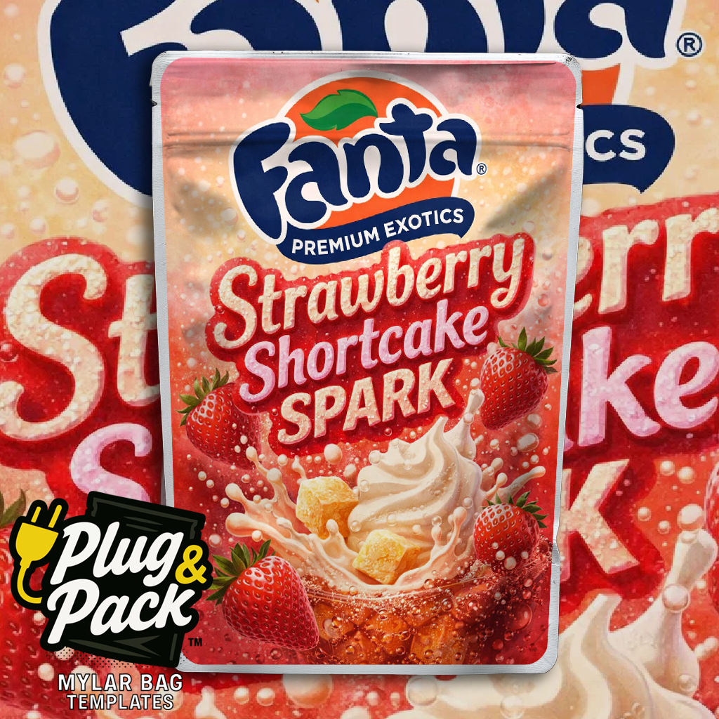 Fanta Strawberry Shortcake(Digital Bag Template) – JRob Design